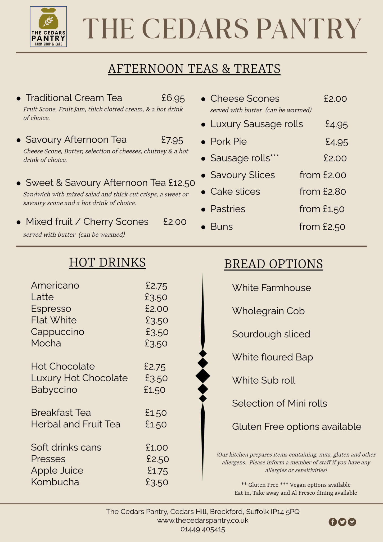 The Cedar Pantry Café & Farm Shop- Stowmarket, Suffolk